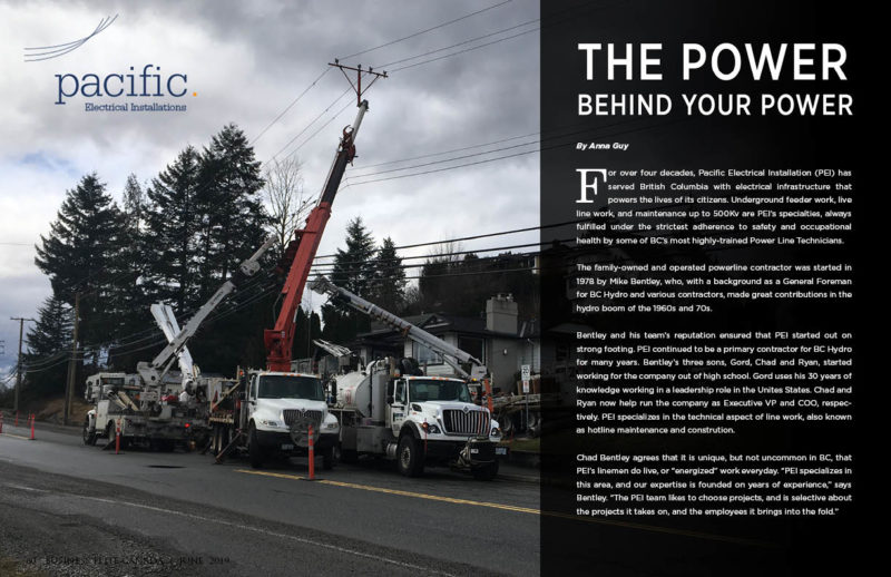 Pacific Electrical Installations - Business Elite Canada Magazine