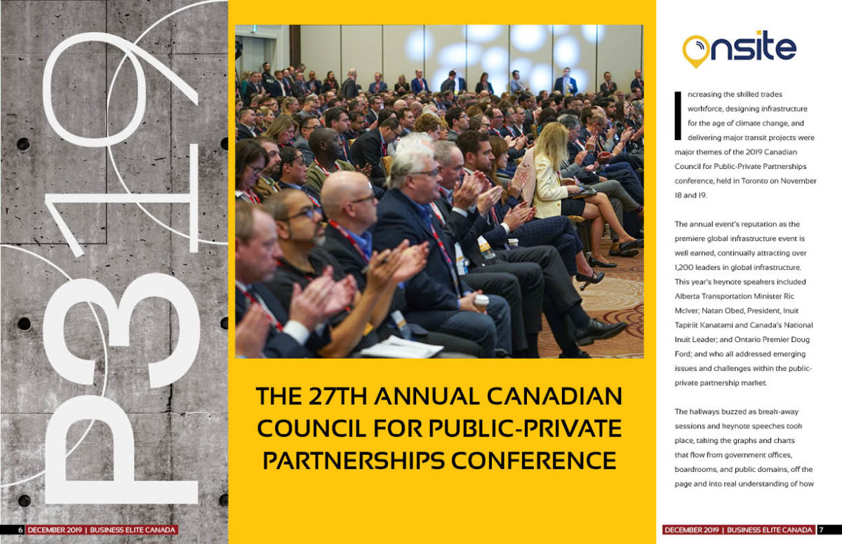 The 27th annual Canadian Council for Public-Private Partnerships ...