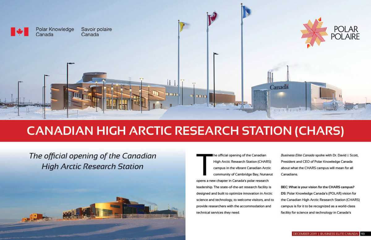 Canadian High Arctic Research Station (CHARS) - Business Elite Canada ...