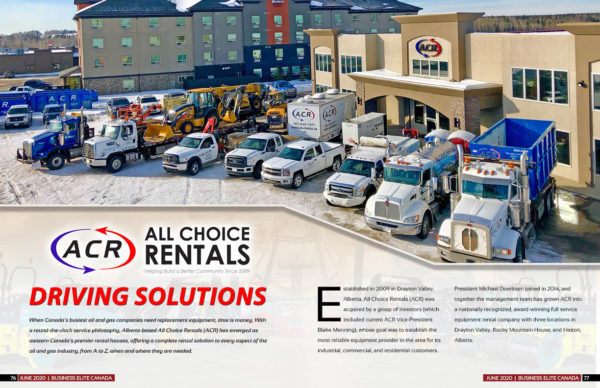 All Choice Rentals (ACR) - Business Elite Canada Magazine
