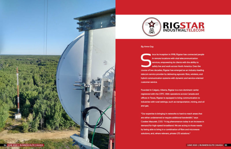 Rigstar Industrial Telecom - Business Elite Canada Magazine