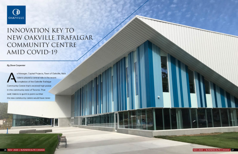 Town of Oakville New Trafalgar Community Centre - Business Elite Canada ...