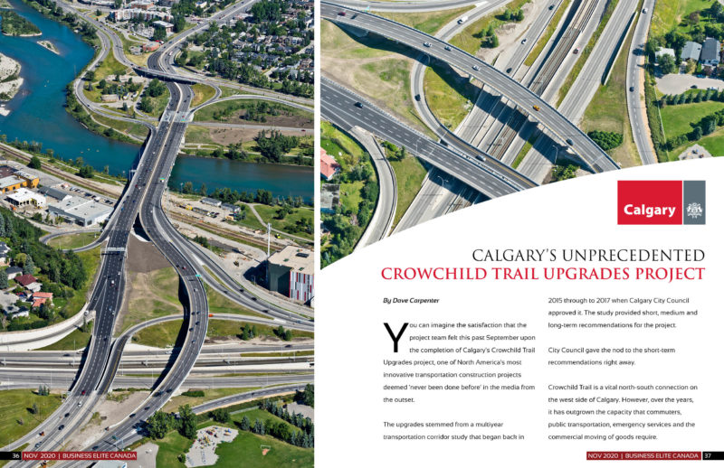 City of Calgary’s Crowchild Trail Upgrades Project - Business Elite ...