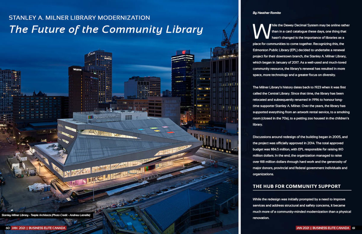 Edmonton Public Library - Revitalized Stanley A. Milner Library ...