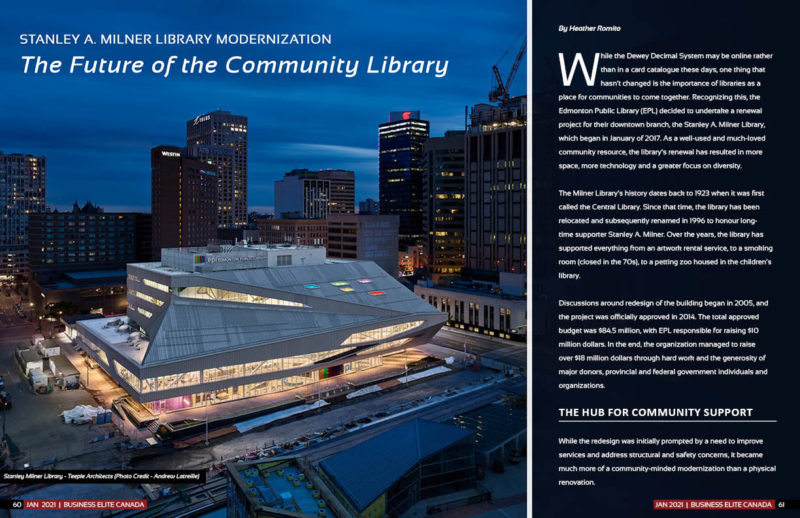 Edmonton Public Library - Revitalized Stanley A. Milner Library ...