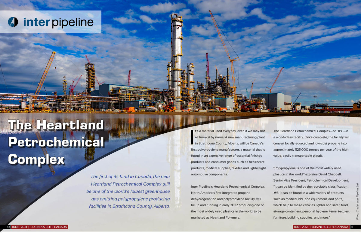 Inter Pipeline Heartland Petrochemical Complex - Business Elite Canada ...