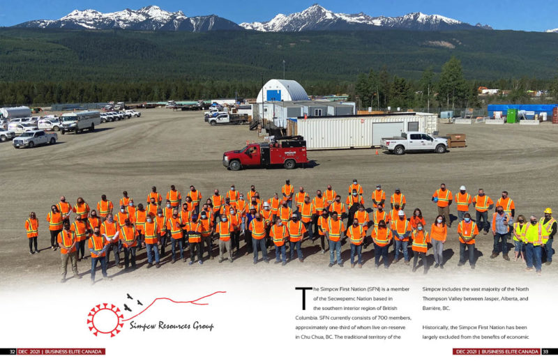 Simpcw Resources Group - Business Elite Canada Magazine