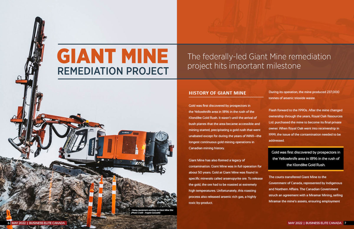 Giant Mine Remediation Project - Business Elite Canada Magazine