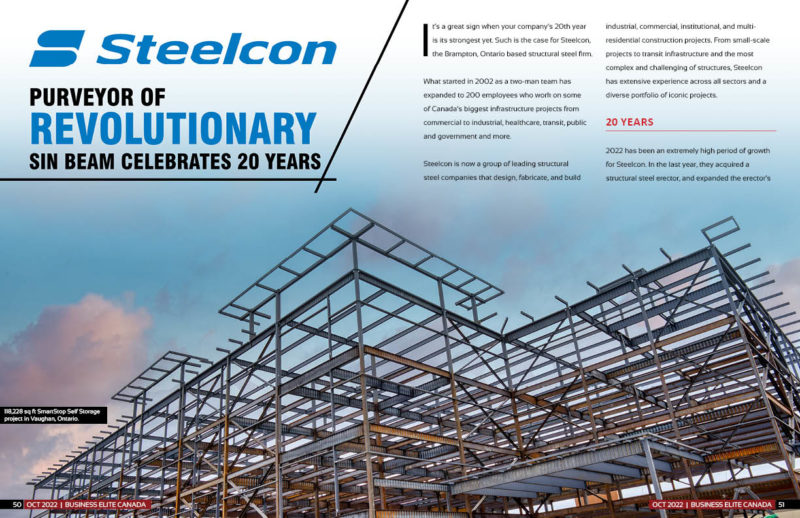 Steelcon - Business Elite Canada Magazine
