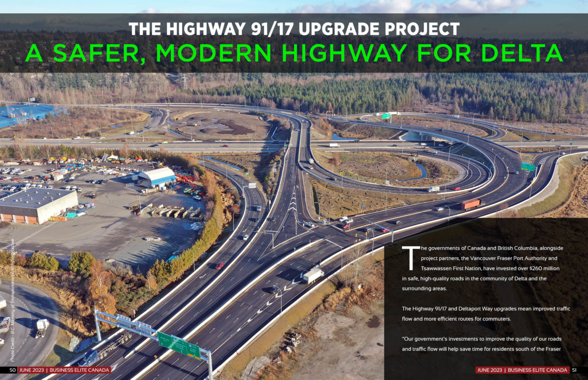 The Highway 91/17 Upgrade Project - Business Elite Canada Magazine