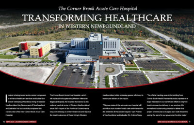 Corner Brook New Acute Care Hospital - Business Elite Canada Magazine