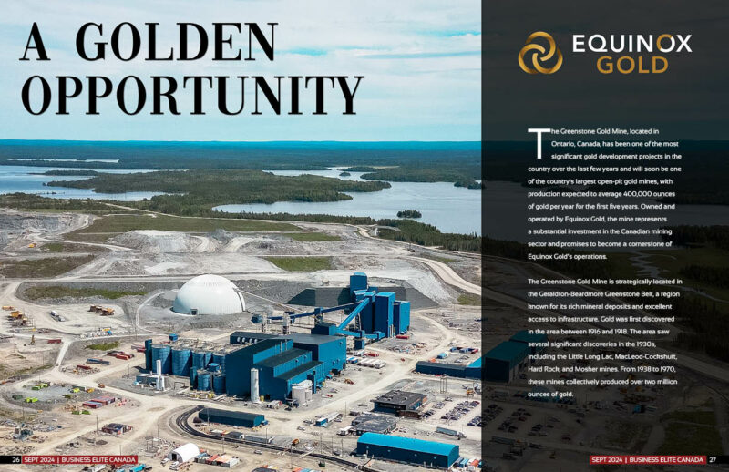 Equinox Gold - Greenstone Gold Mines - Business Elite Canada Magazine